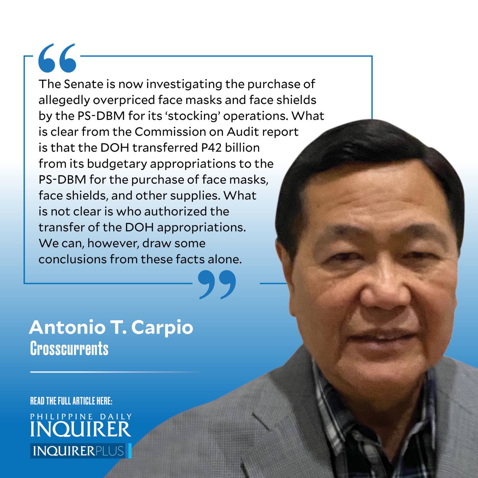 The Procurement Service of DBM | Inquirer Opinion