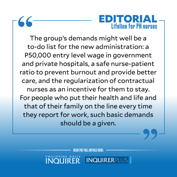 Lifeline for PH nurses | Inquirer Opinion
