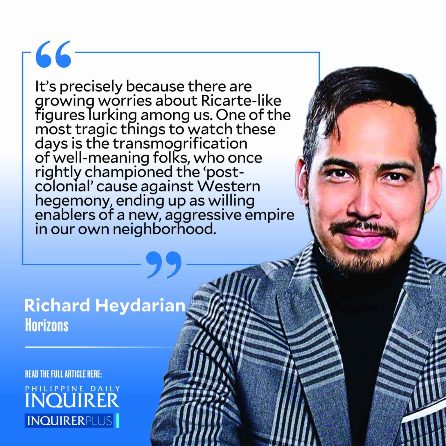 The Ricarte tragedy: What is true patriotism? | Inquirer Opinion