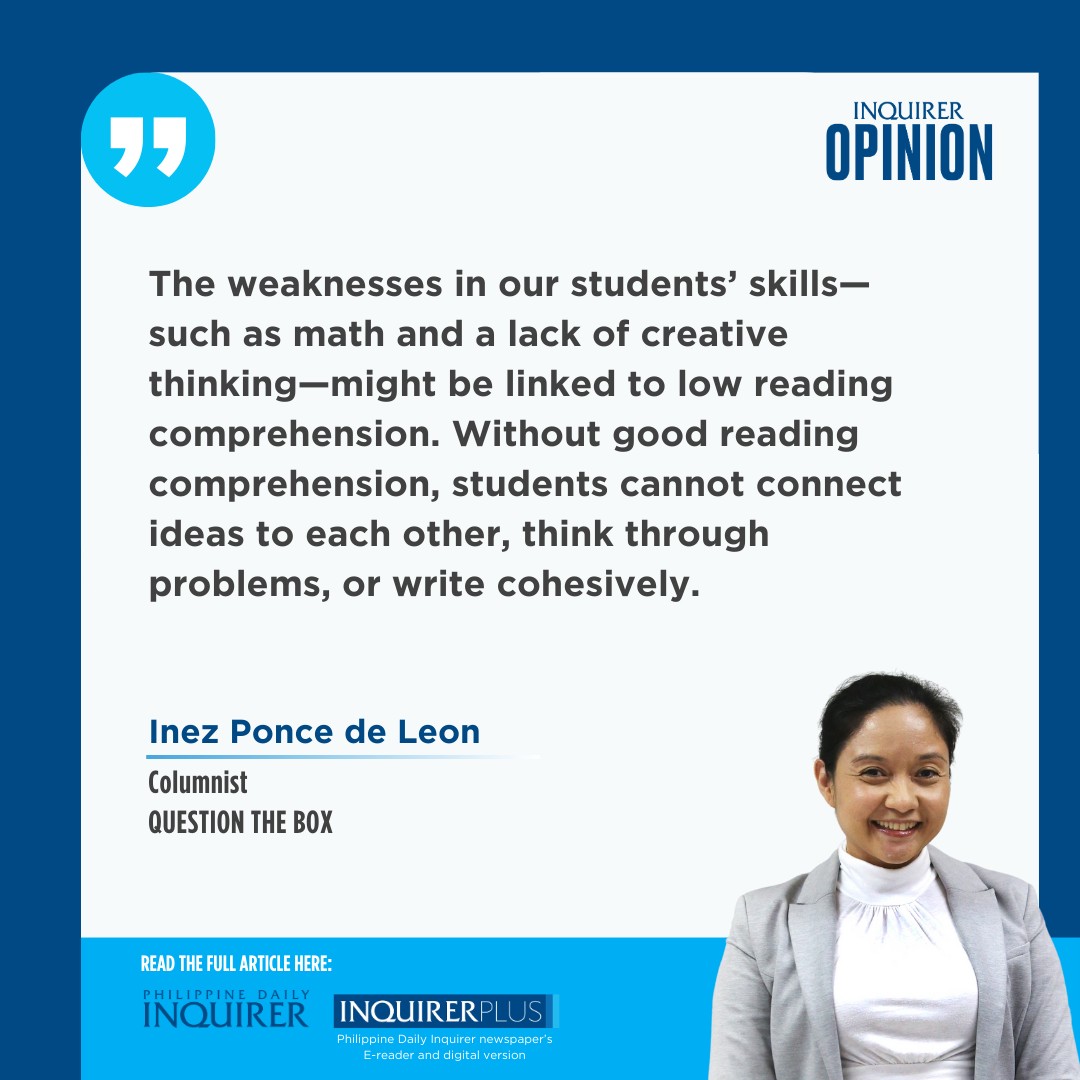 The wide reach of reading comprehension | Inquirer Opinion