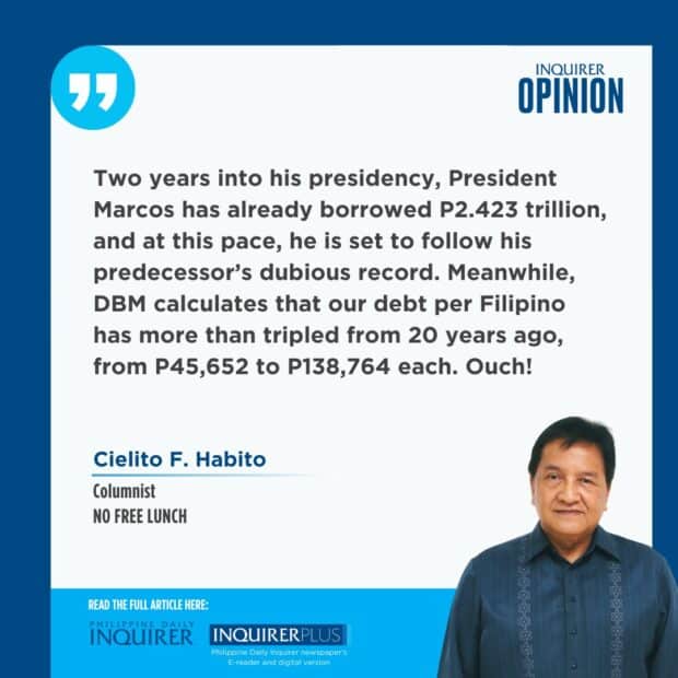 All our presidents’ debts | Inquirer Opinion