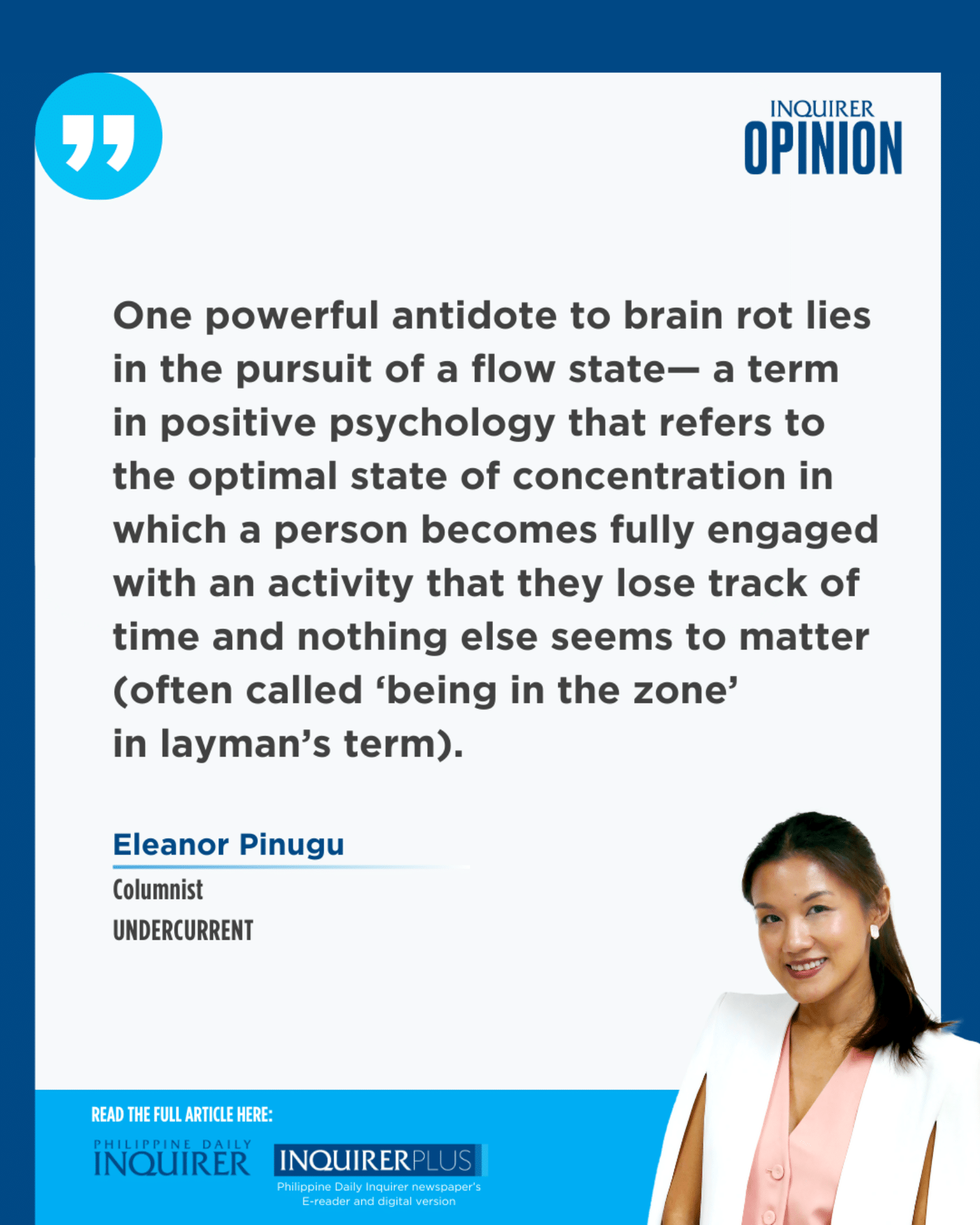 How to regain our focus and attention | Inquirer Opinion
