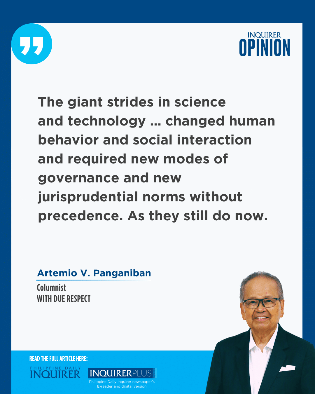 By: Artemio V. Panganiban - @inquirerdotnet