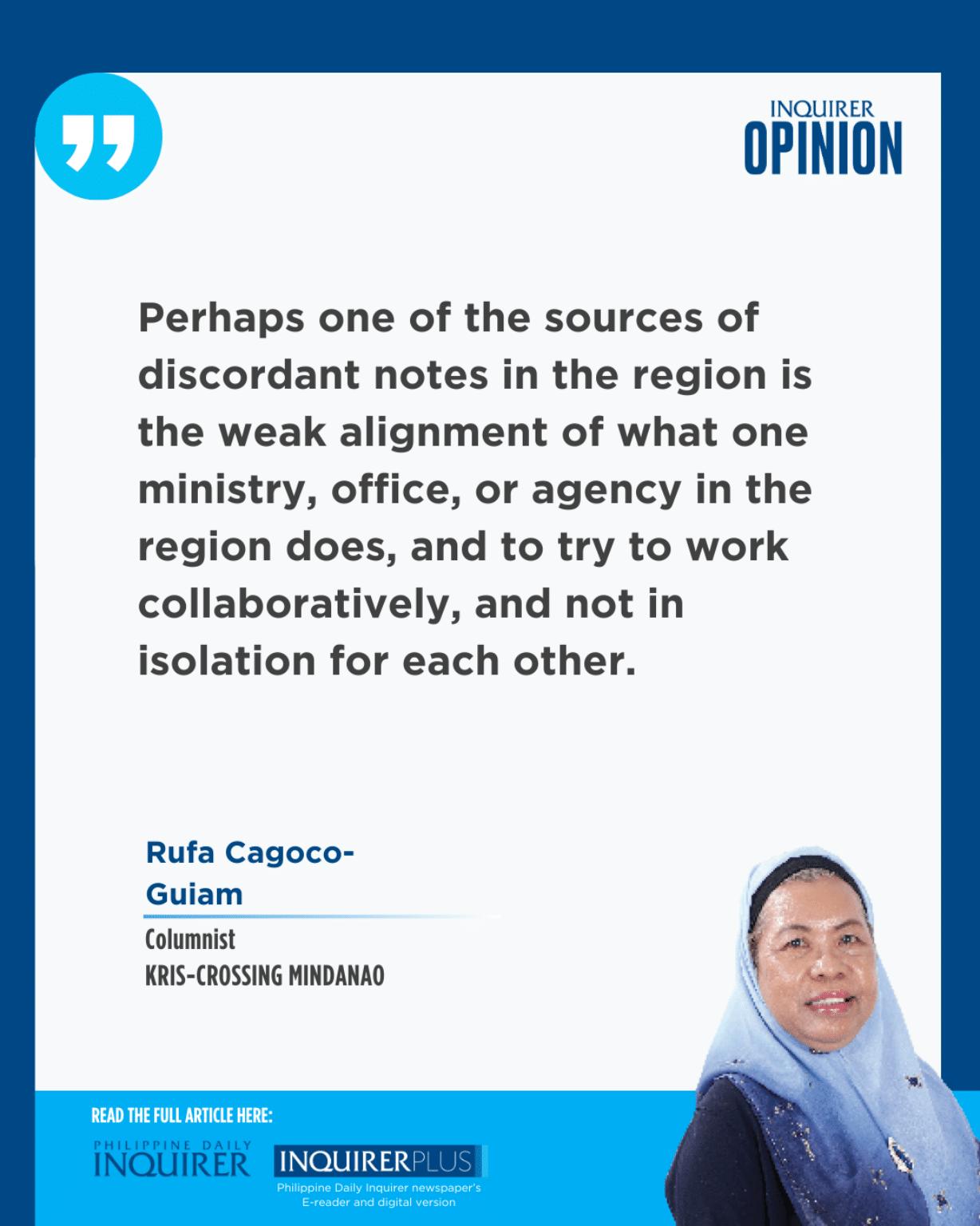 Discordant notes in the BARMM (1) | Inquirer Opinion