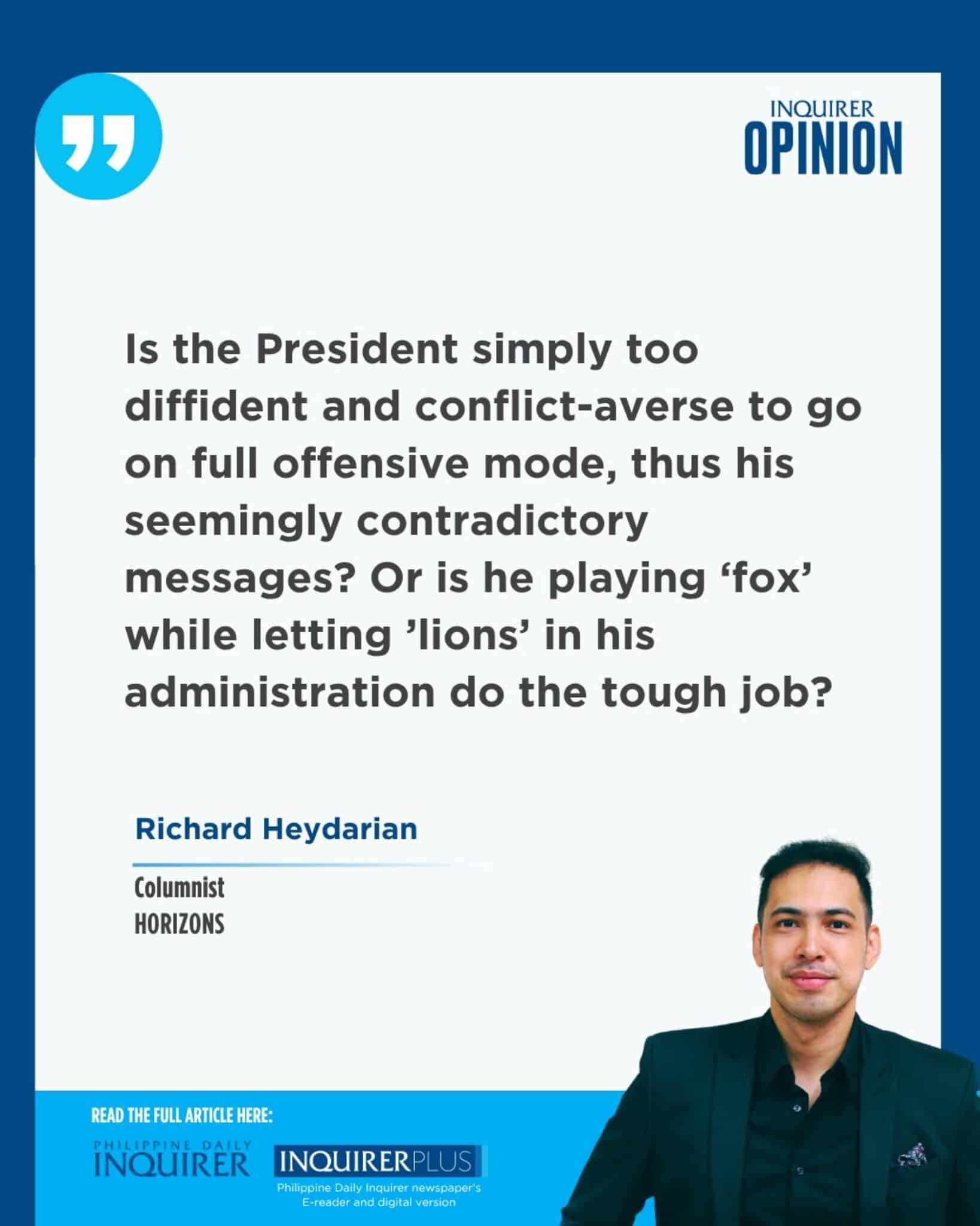 Marcos, Machiavelli, and martial arts | Inquirer Opinion