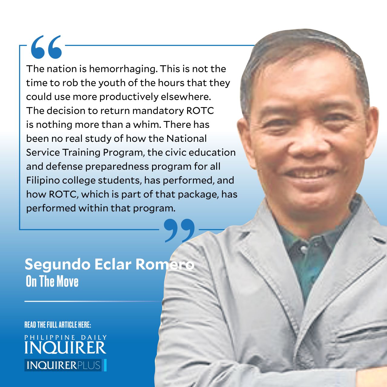 Tesda, not ROTC, is the answer | Inquirer Opinion